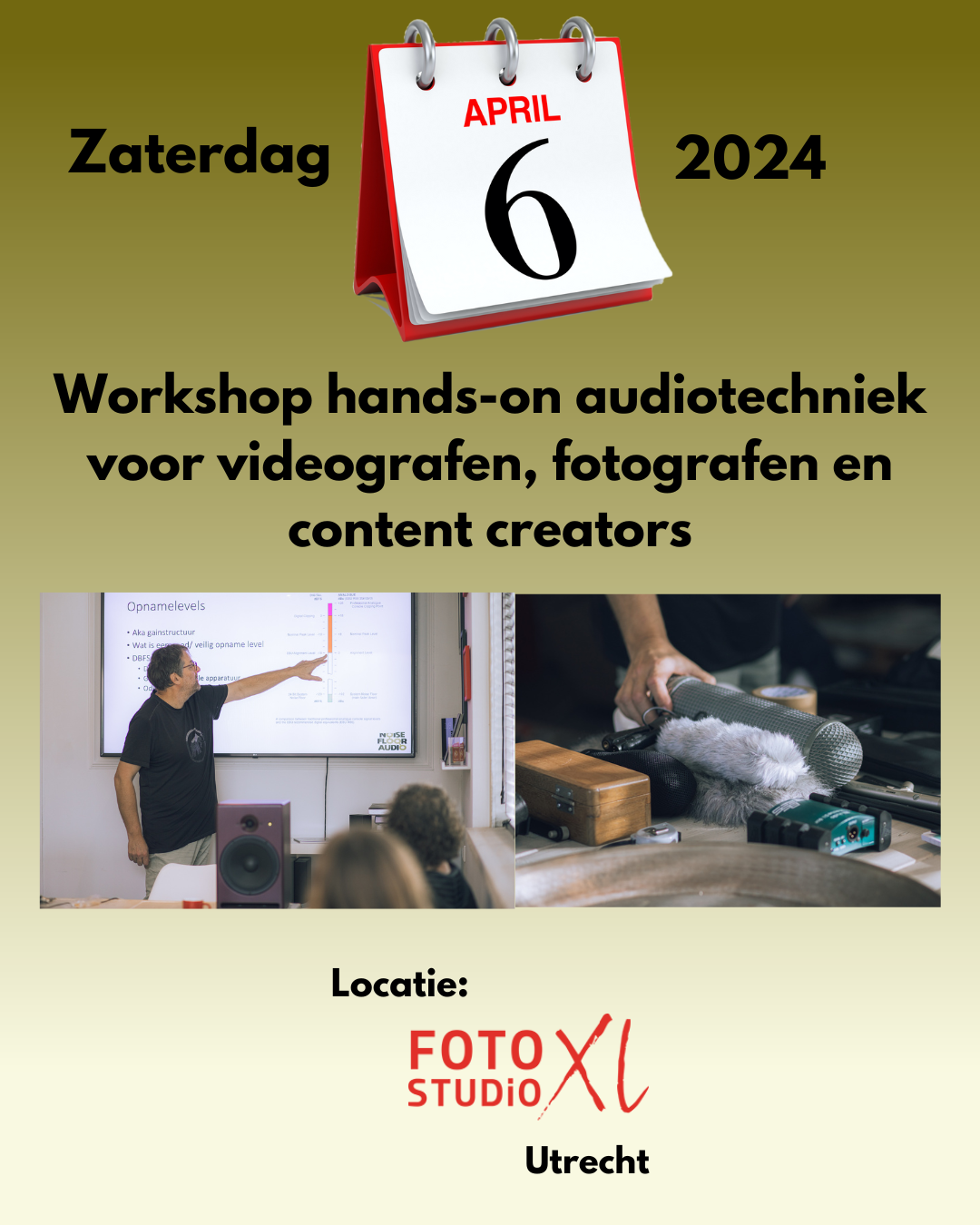 Workshop hands-on audiotechniek bij video - Noise Floor Audio